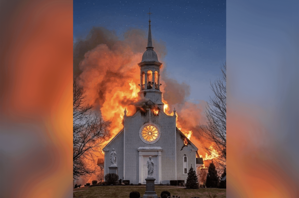 Quebec church destroyed in fire - Canadian Catholic News